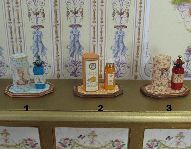 OOAK Miniature Perfume Tray Ladys Vanity ,display Stand French Inspired ...