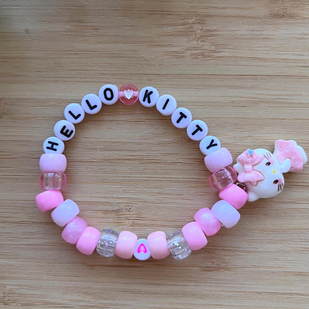 Hello Kitty Kandi Bracelet - Etsy