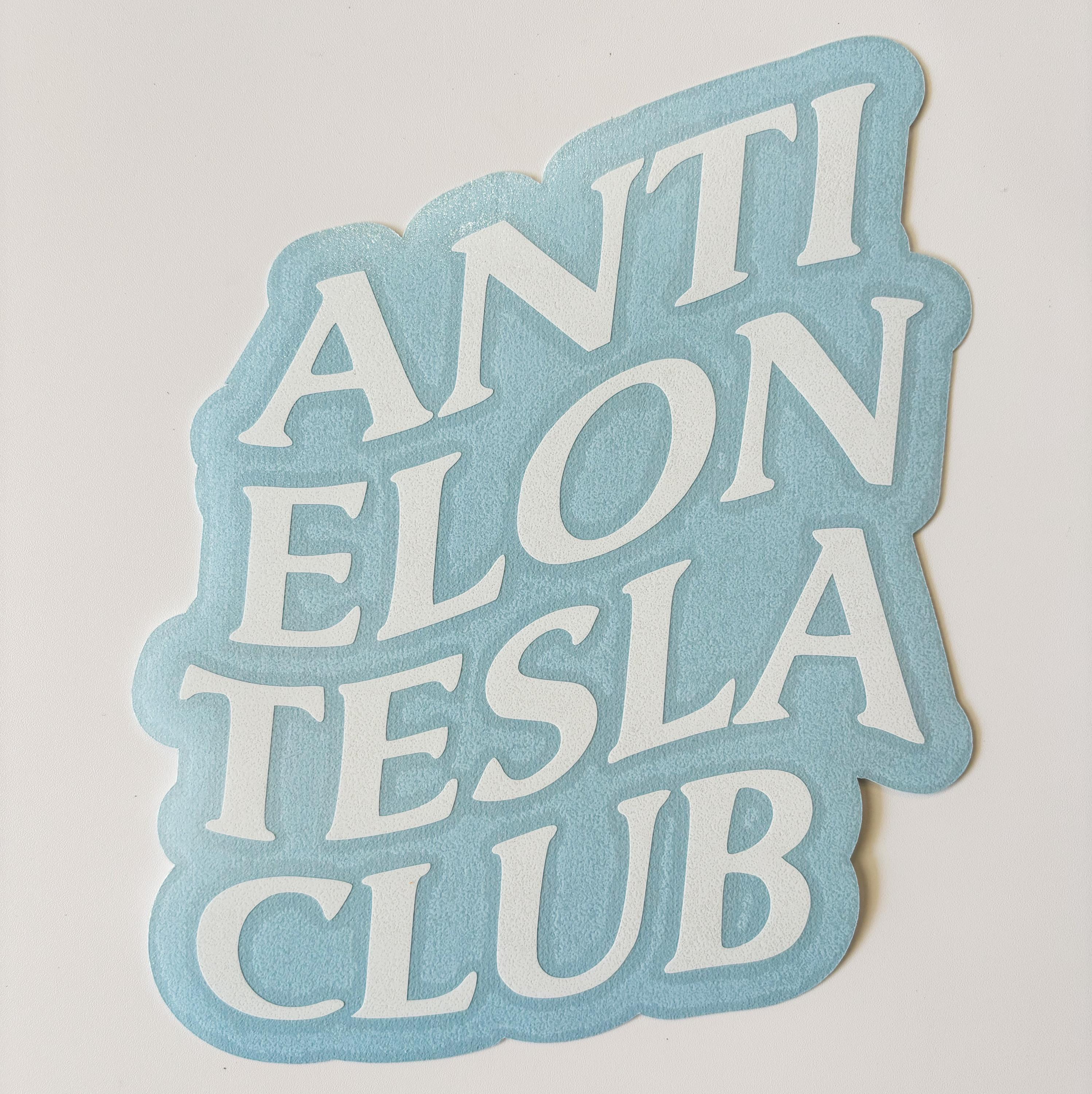 Anti Elon Tesla Club DECAL - Etsy