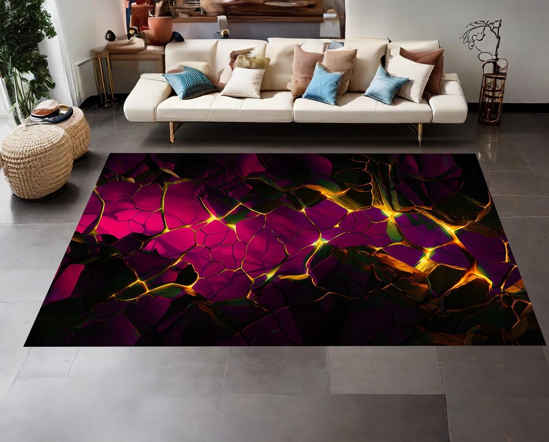 Pink Marble Rug, Marble Patterned Rug, Pink Rug, Modern Marble Rug ...