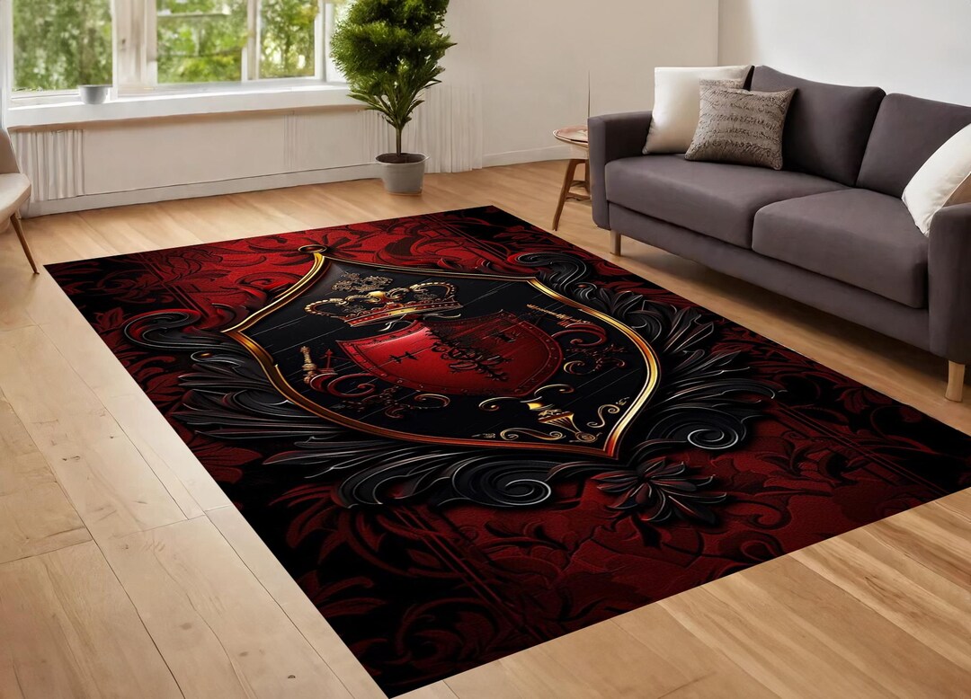 Royal Rug, Royal Pennant Rug, Royal Army Rug, Game Room Rug, Area Rug ...