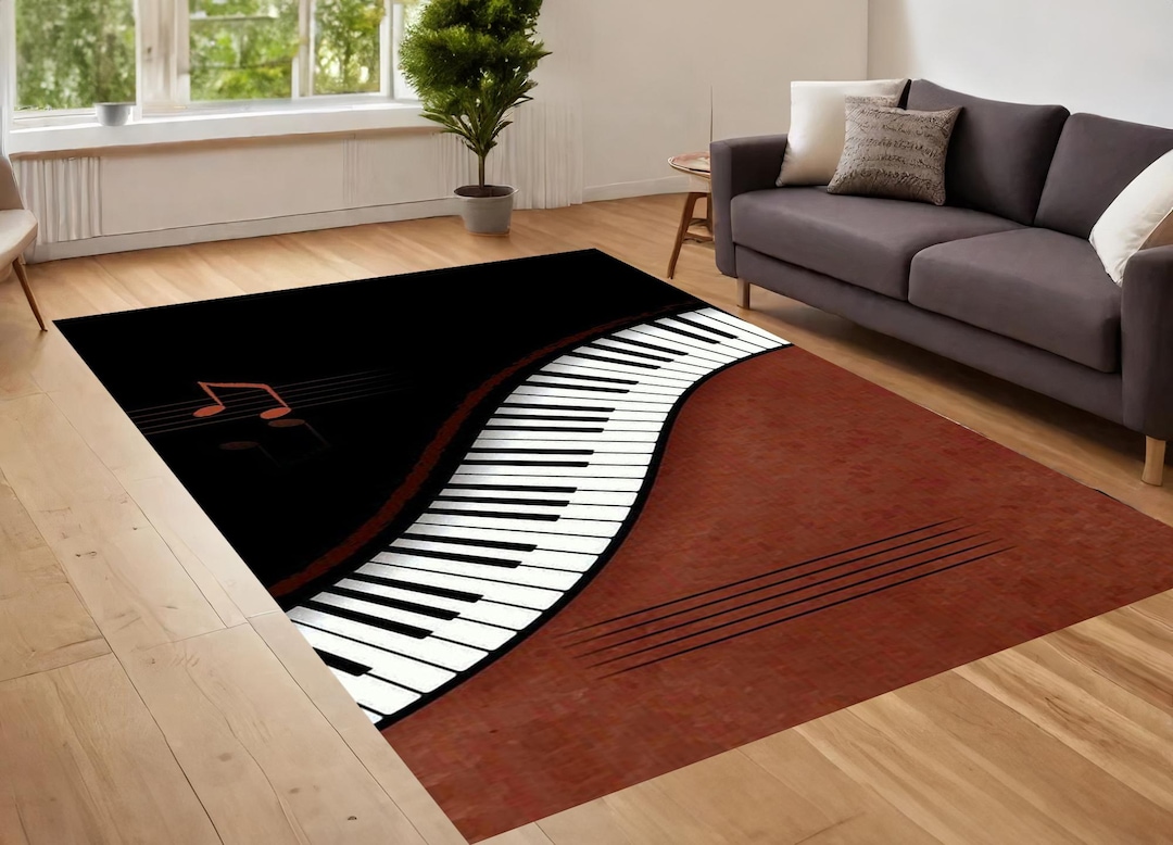 Rugs for Music Room, Piano Rug, Instrument Rug, Music Rug, Piano ...