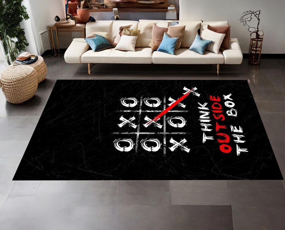 XOX Rug, Popular İconic Rug, Teen Room Rug, Cool Rug, Washable Rug ...