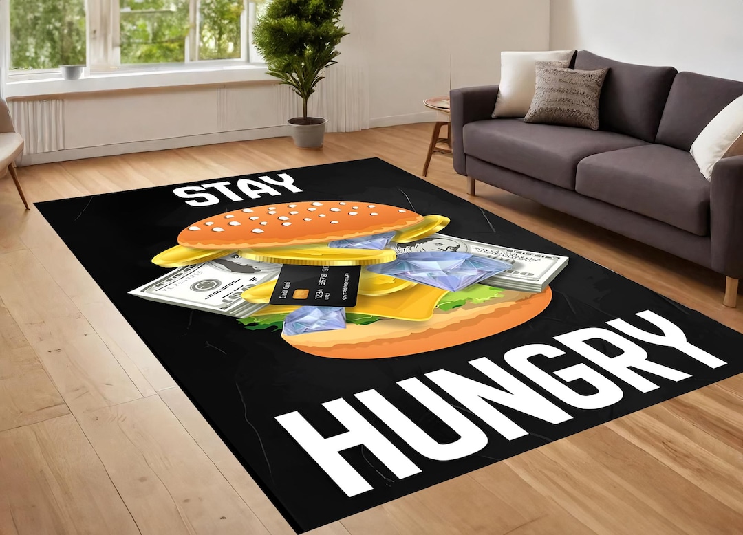 Motivation Rug, Money Rug, Modern Art Rug, Text Meme Rug, Modern Rug ...