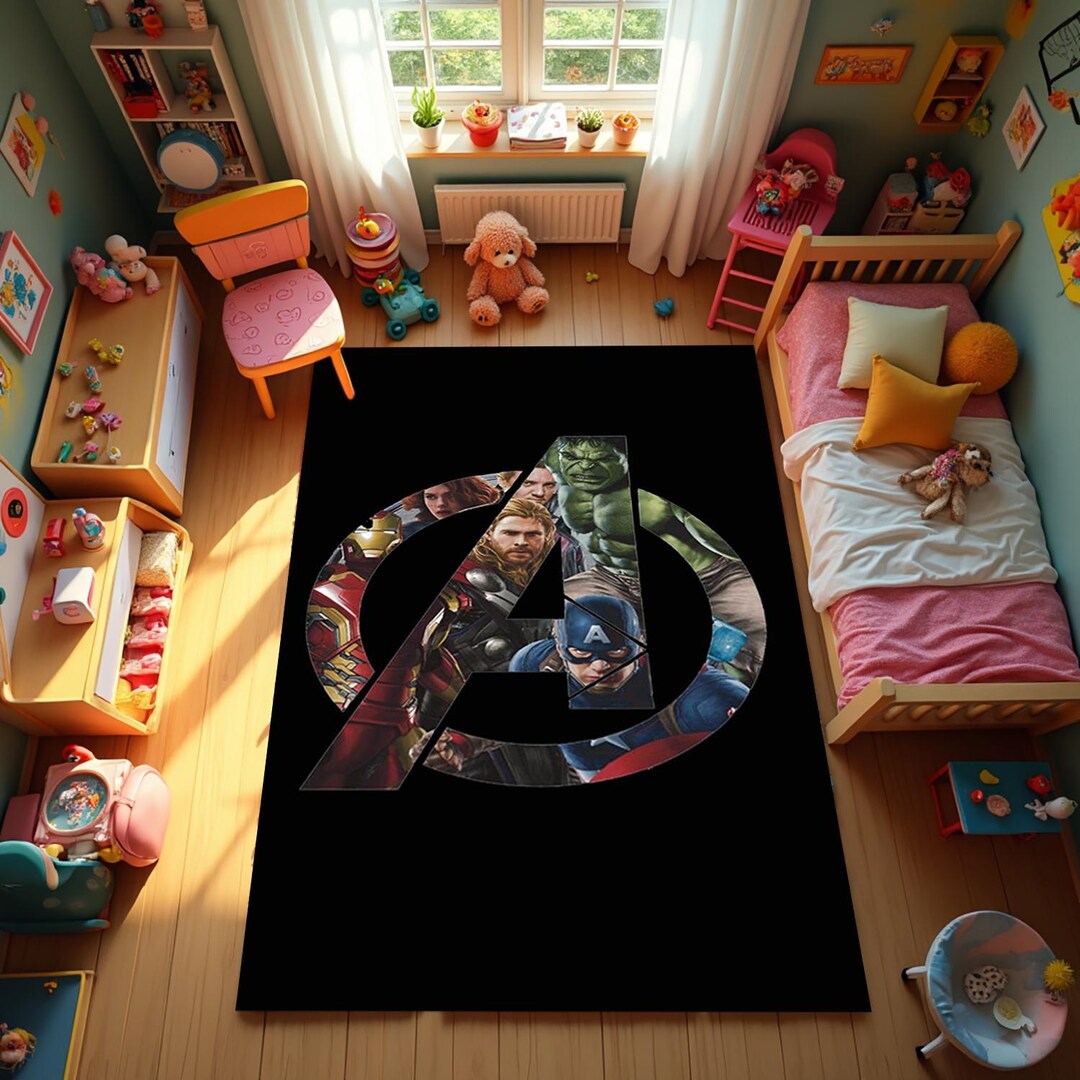 Marvel Rug, Avengers Rug, Avengers Team Rug, Marvel Poster Rug,cinema ...