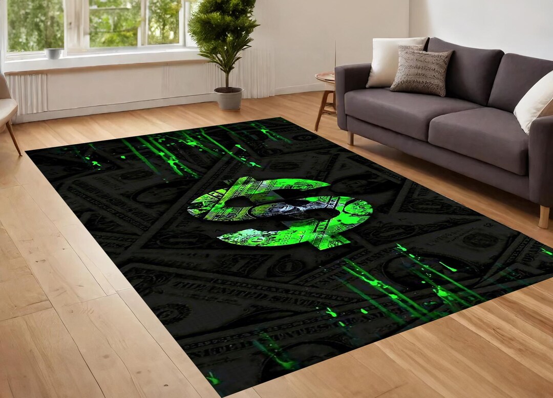 Money Rug, Dolar Rug, Motivation Rug, Art Rug, Modern Rug, Salon Decor ...