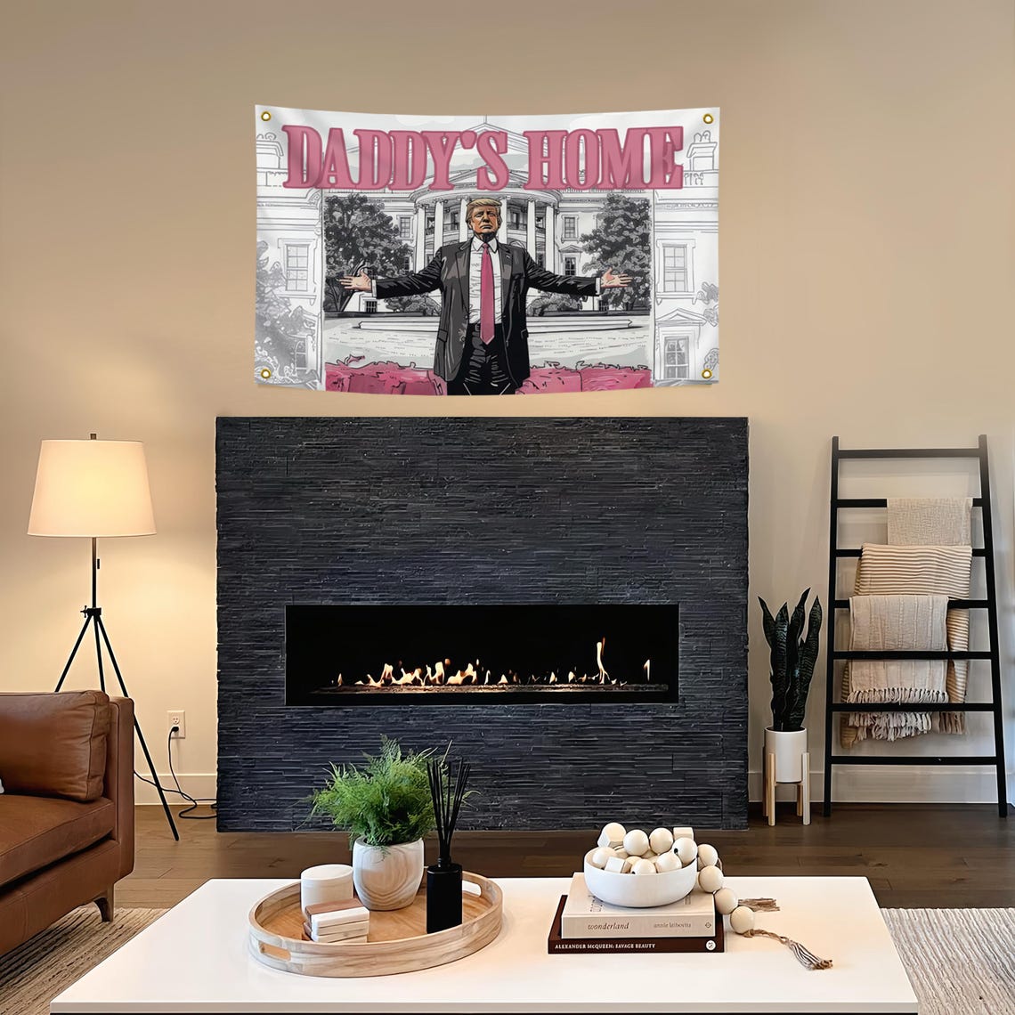 TRUMP White House DADDY'S HOME Flag 3x5 Ft Tapestry Decor - Etsy