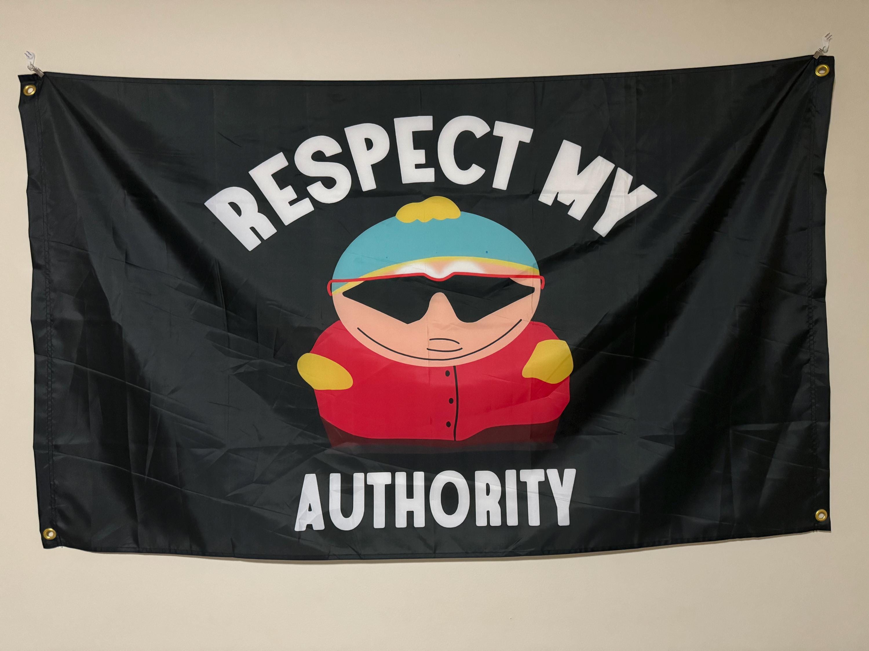 Respect MY Authority Flag, 3x5 Ft Funny Flags for College Dorm Room ...