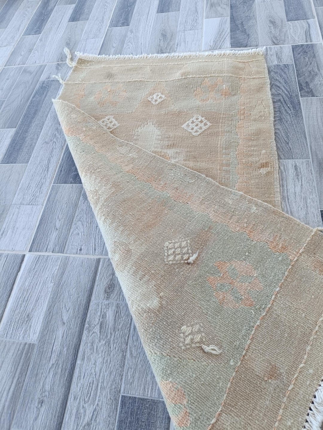 Vintage Handwoven Cicim Rug Antique Cicim Weaving Technique Embroidered ...