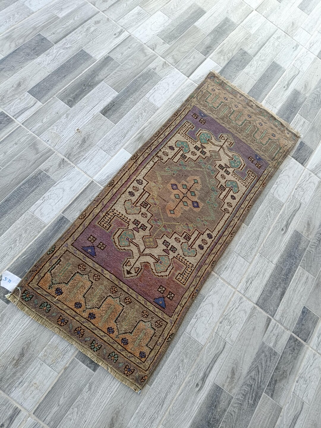 18x45 Inç 2x4 Rug, Purple Rug 2x4turkish Rug,2x4 Handmade Wool Rug 2x3 ...