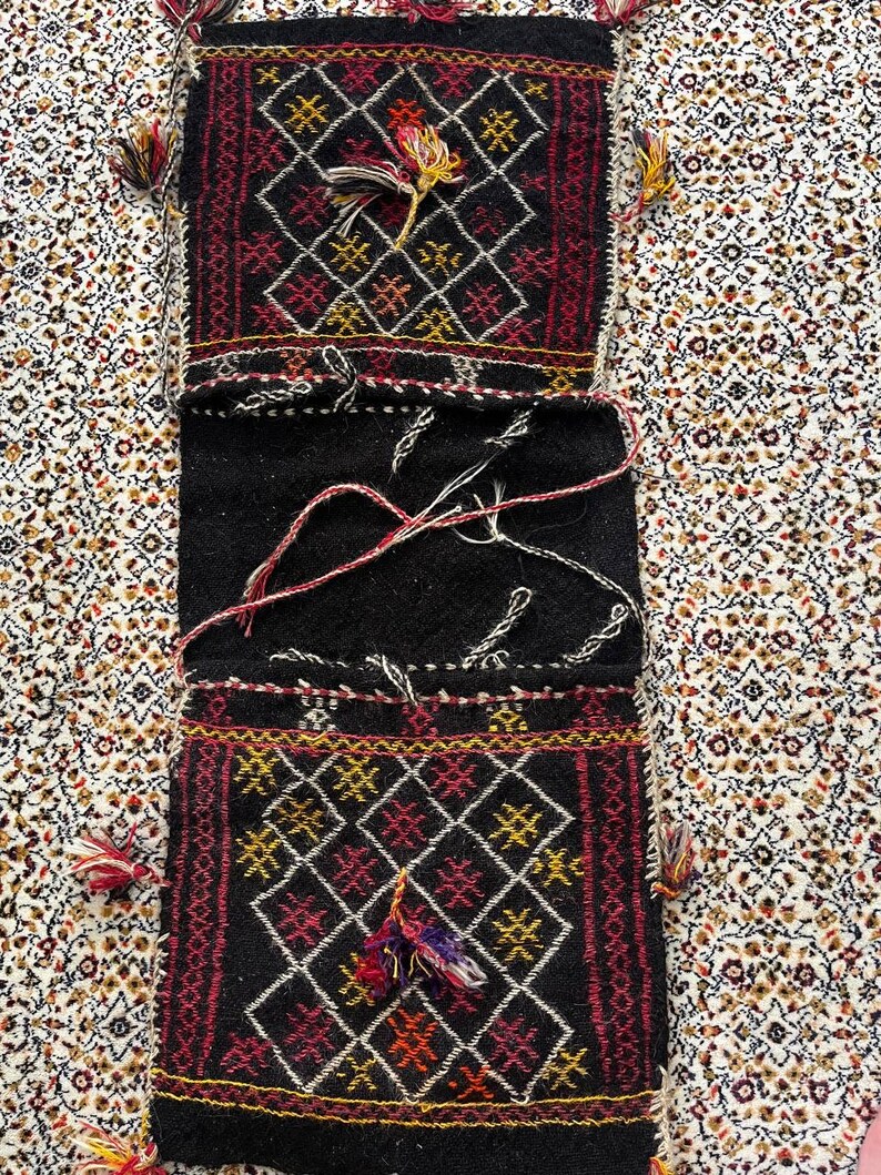 Antique Handmade Goat Hair Heybe rare Find, Vintage Saddlebag, Vintage KILIM, Tribal Heybe, - Etsy