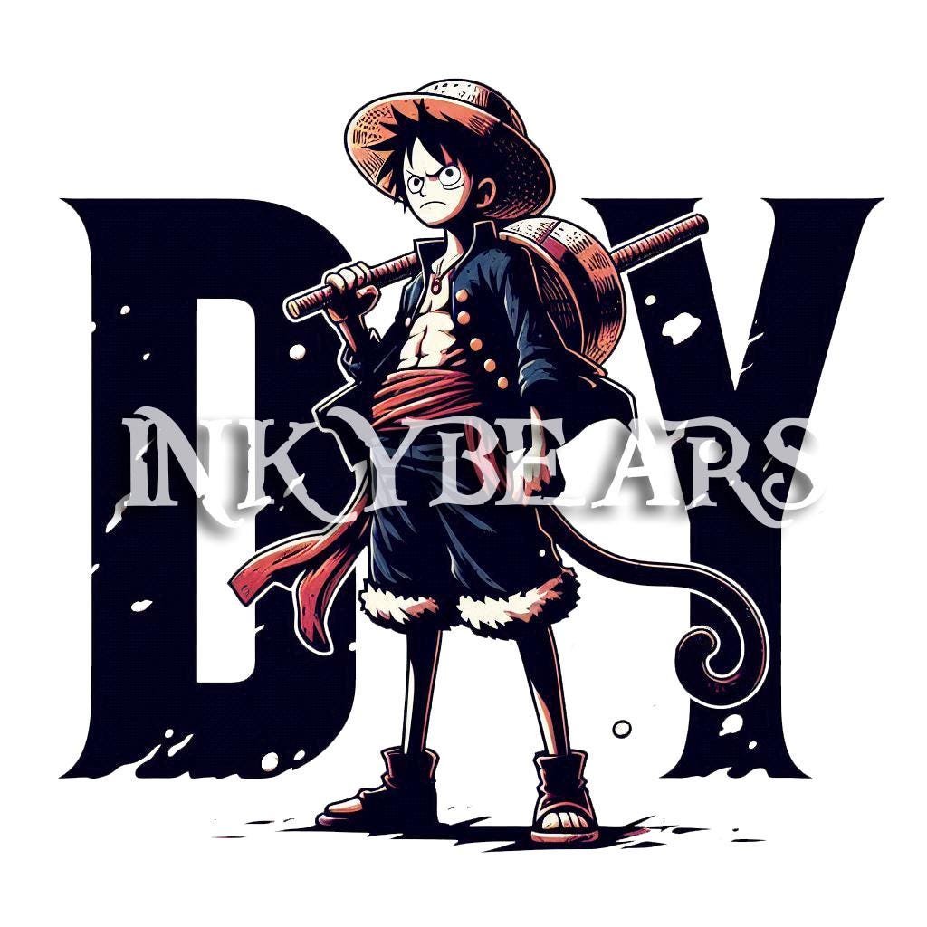 Monkey D. Luffy Anime One Piece Trendy Print a Digital Art Digital ...