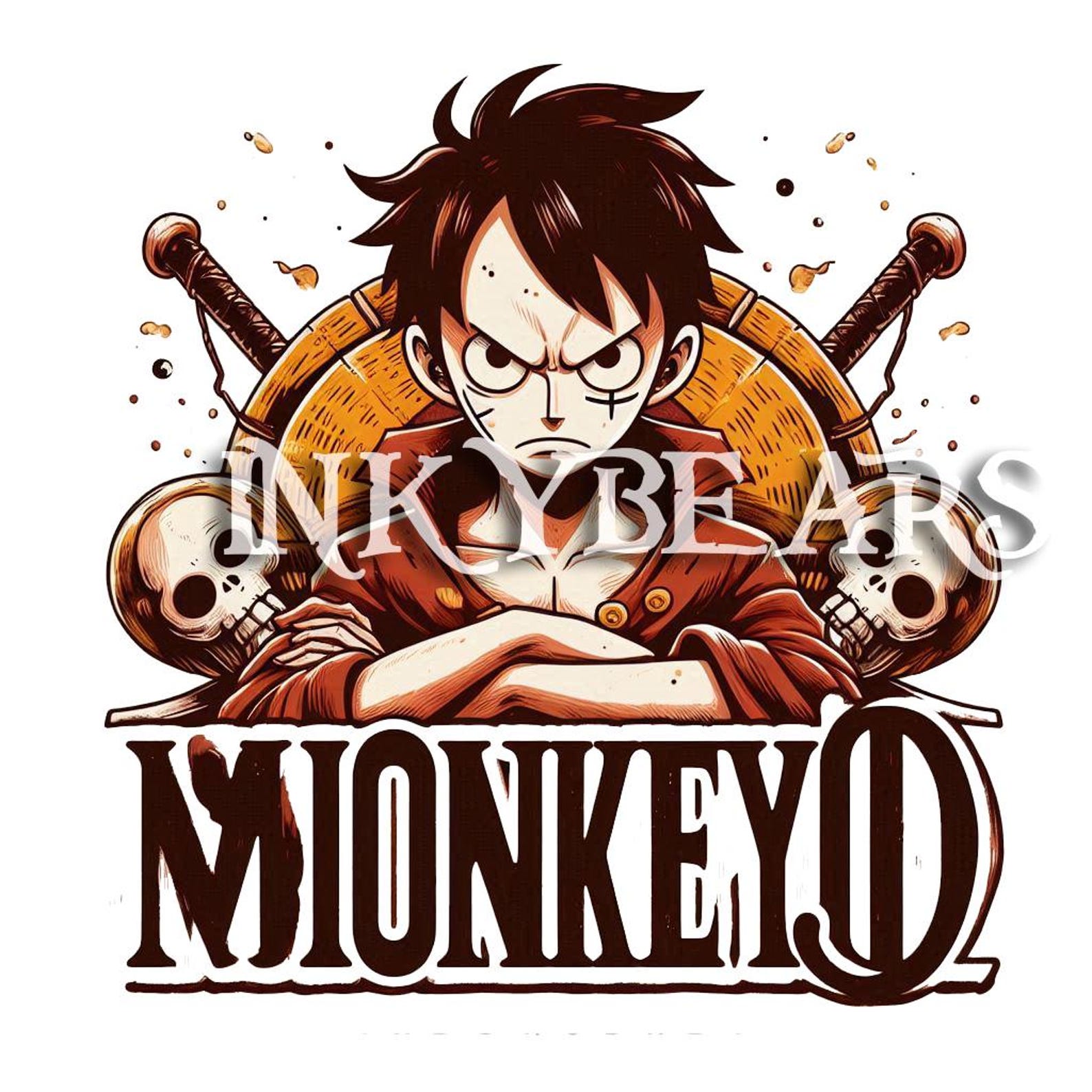 Monkey D. Luffy Anime One Piece Trendy Print a Digital Art Digital ...