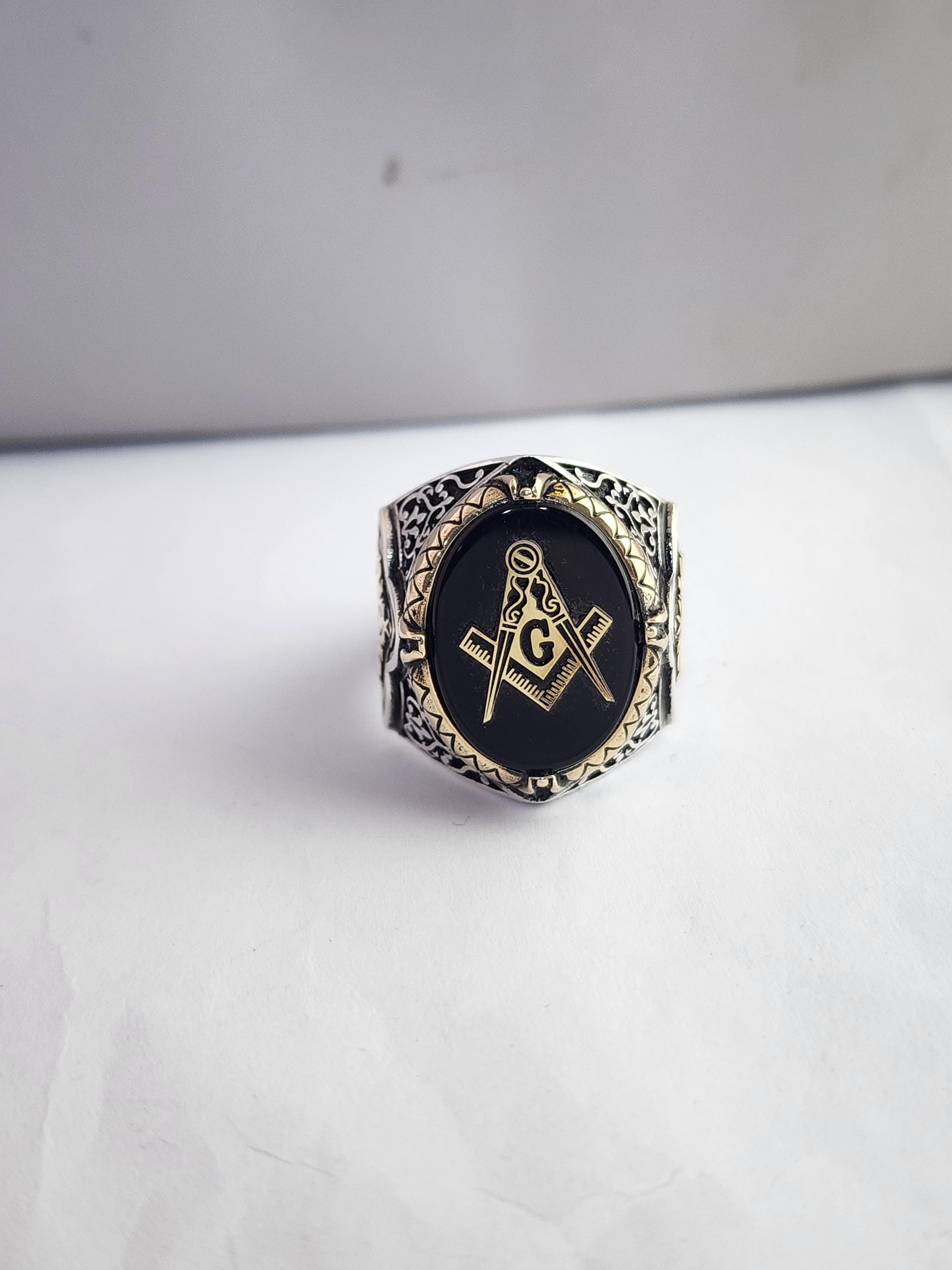 Masonic Rings, Freemason Ring, Mason Rings, Free Mason Ring, Mens ...