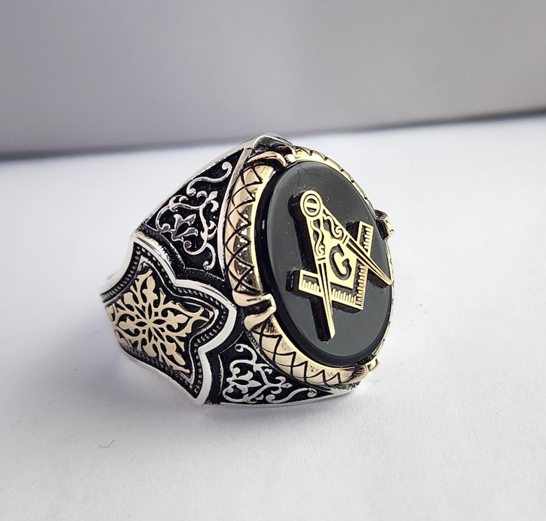 Masonic Rings, Freemason Ring, Mason Rings, Free Mason Ring, Mens ...