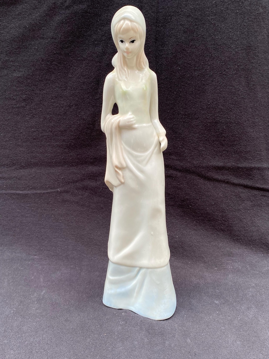 Vintage Porcelain Maid Figurine: Elegant Home Decor (10.5 Inches) - Etsy