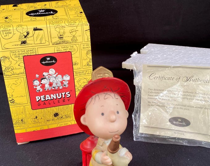 Peanuts Gallery Firefighter Pigpen Keepsake Numbered Edition. - Etsy