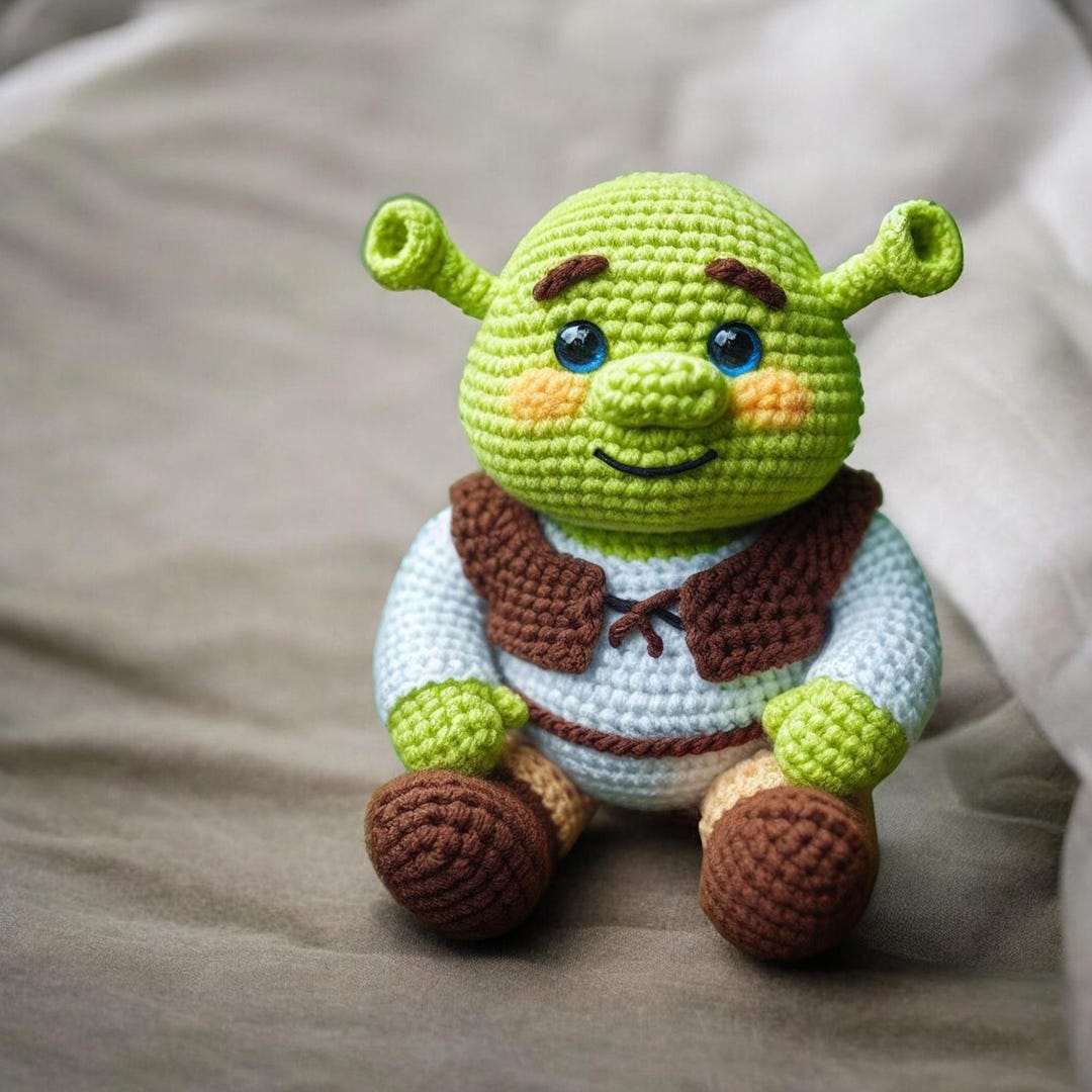 Baby Ogre Crochet Pattern, Cute Beginner Ogre Amigurumi Pattern, DIY Crochet Plushie Animal ...