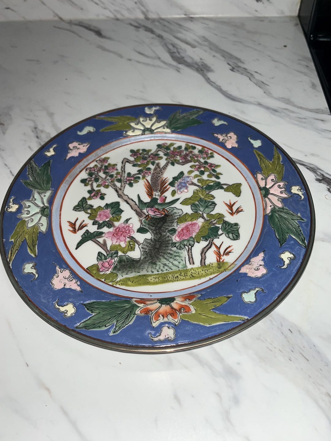 Antique Chinese Tongzhi Porcelain Plate, Likely Made in the 19th ...