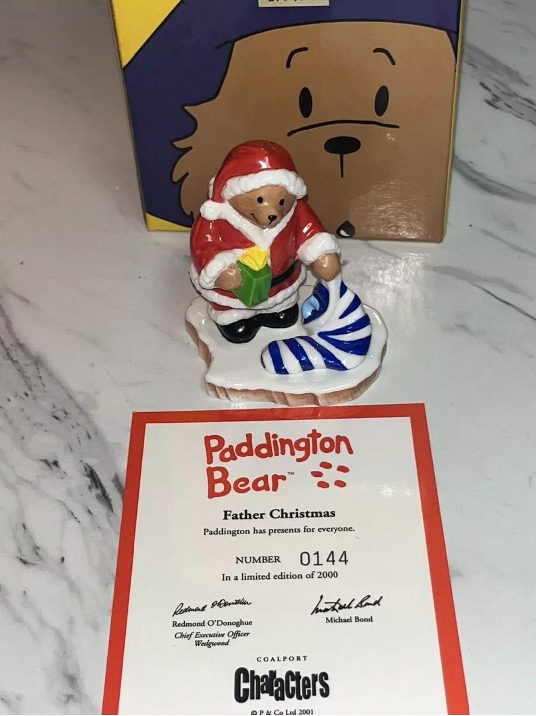 Coalport Limited Edition Paddington Bear -figurine Father Christmas ...