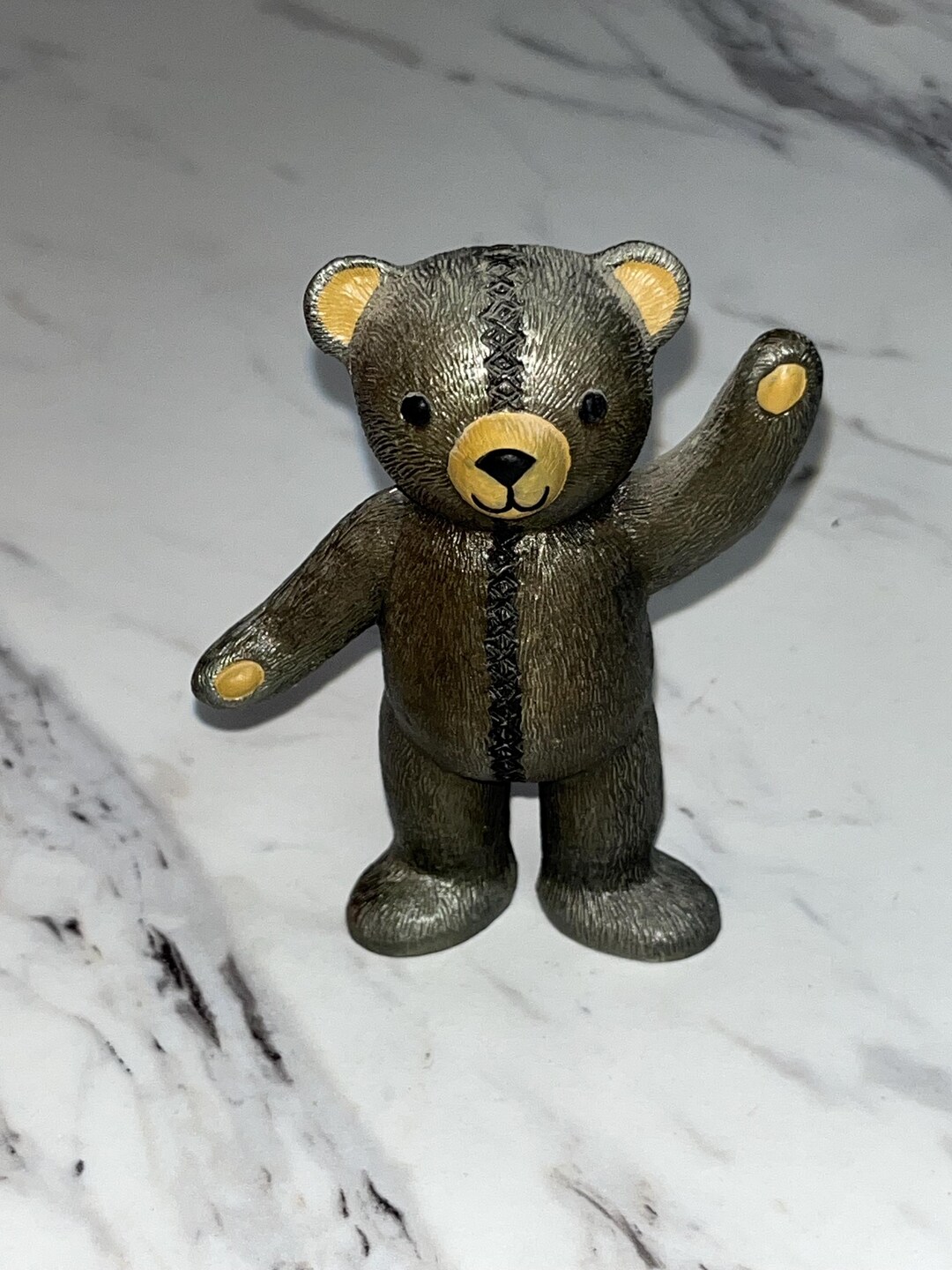 Franklin Mint Teddy Bear Figurine Americana Collection Heavy Metal ...