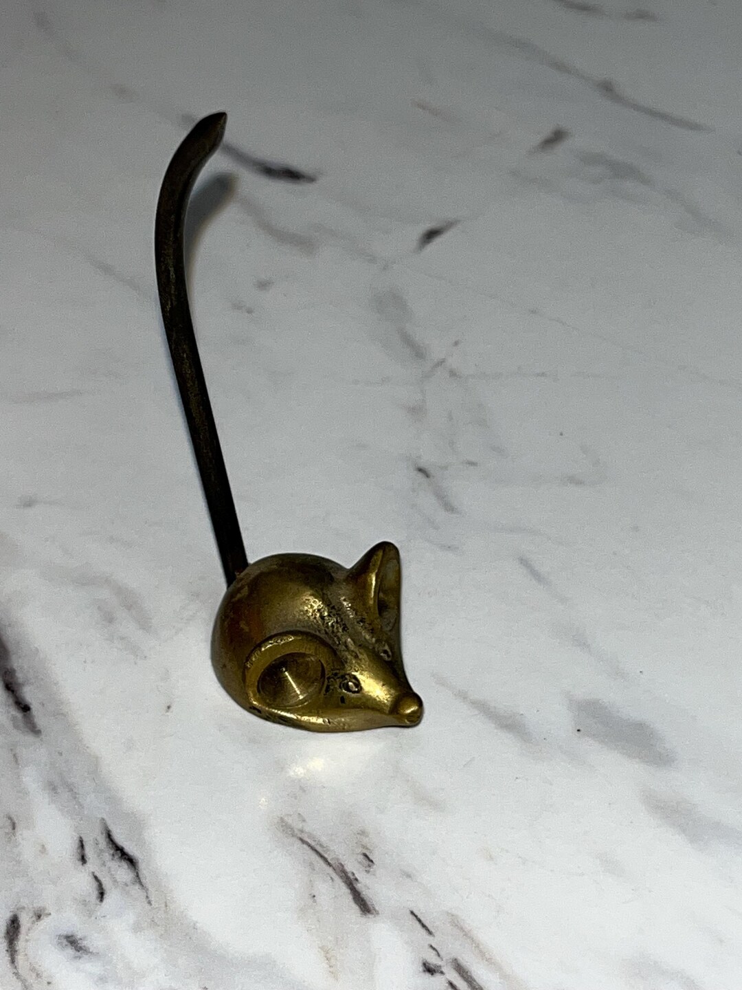 Vintage Brass Mouse Figurine - Etsy