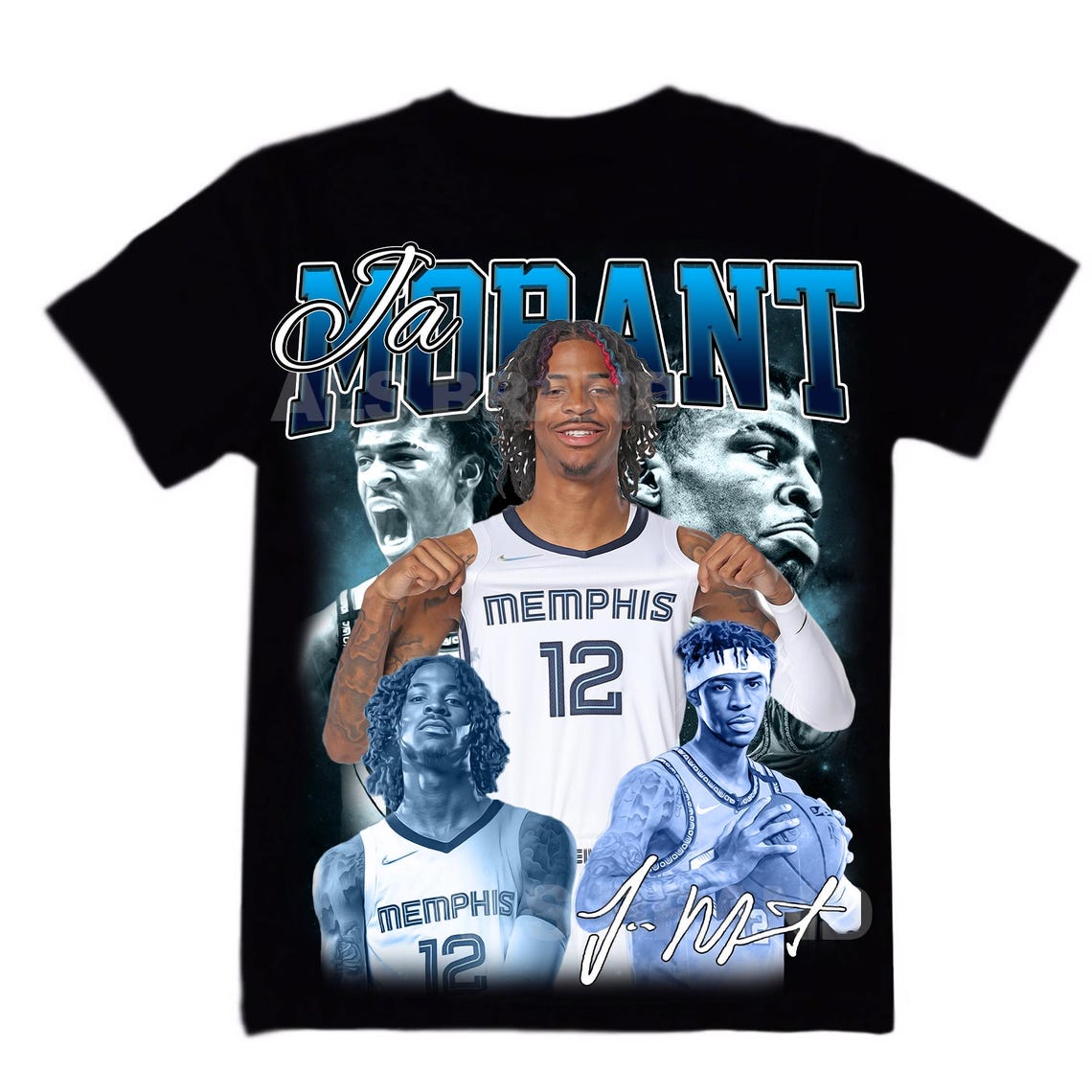 Ja Morant Png File , Tshirt Design , Bootleg Tee Design, Ready to Print ...