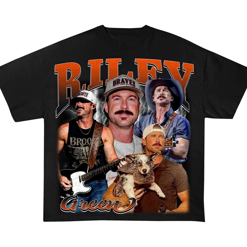 Riley Green Png, Bootleg Tee Design, Ready to Print, Printable Design ...