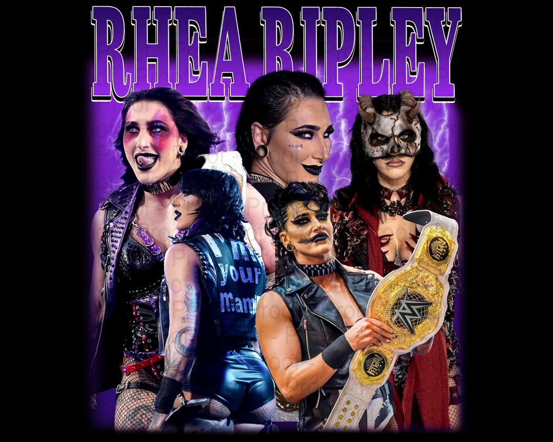 Rhea Ripley Png, Bootleg Tee Design, Ready to Print, Printable Design ...