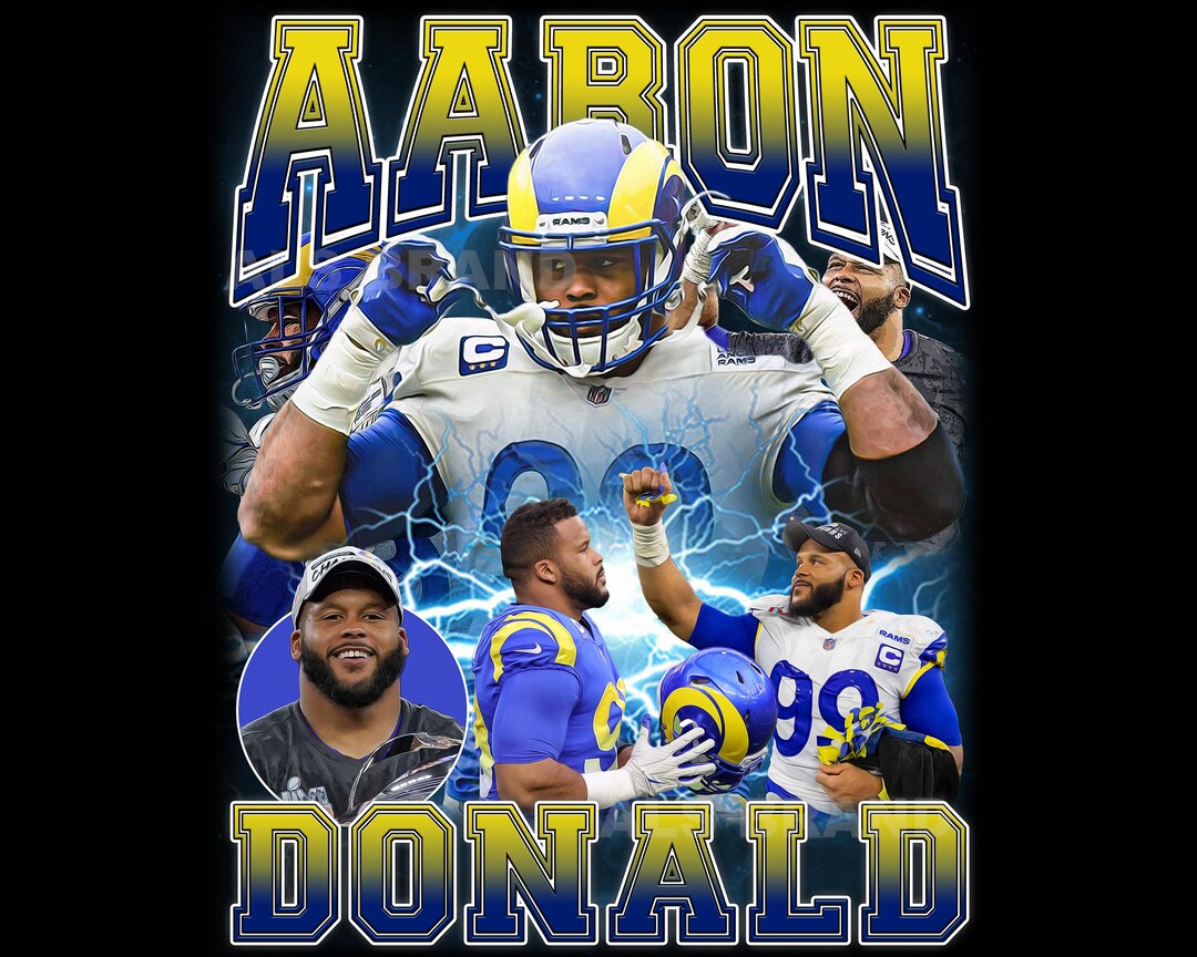 Aaron Donald Png,digital T-shirt Design File, 300 Dpi,4500x5100 Pixel ...