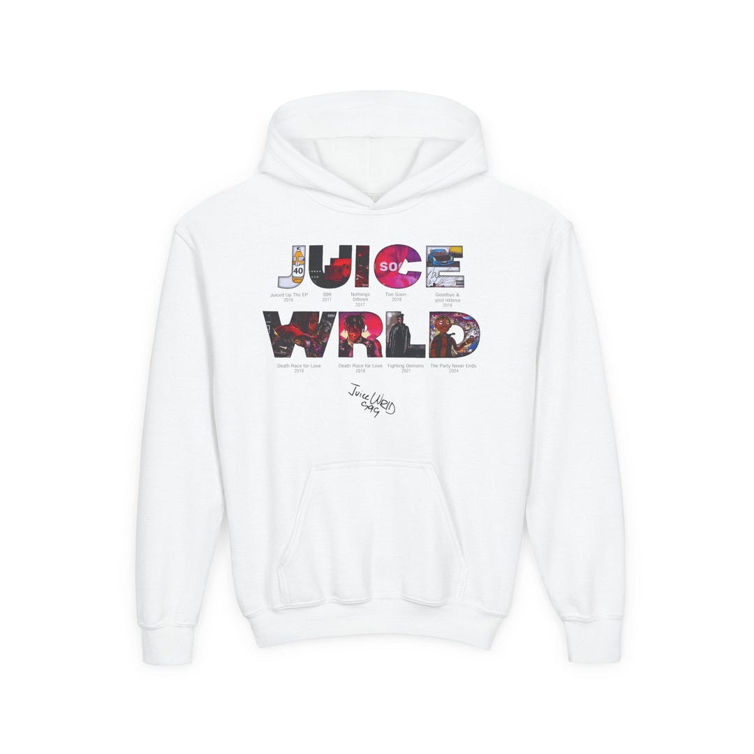 Juice WRLD Youth Hoodie - Streetwear Style, Trendy Sweatshirt, Hip Hop ...
