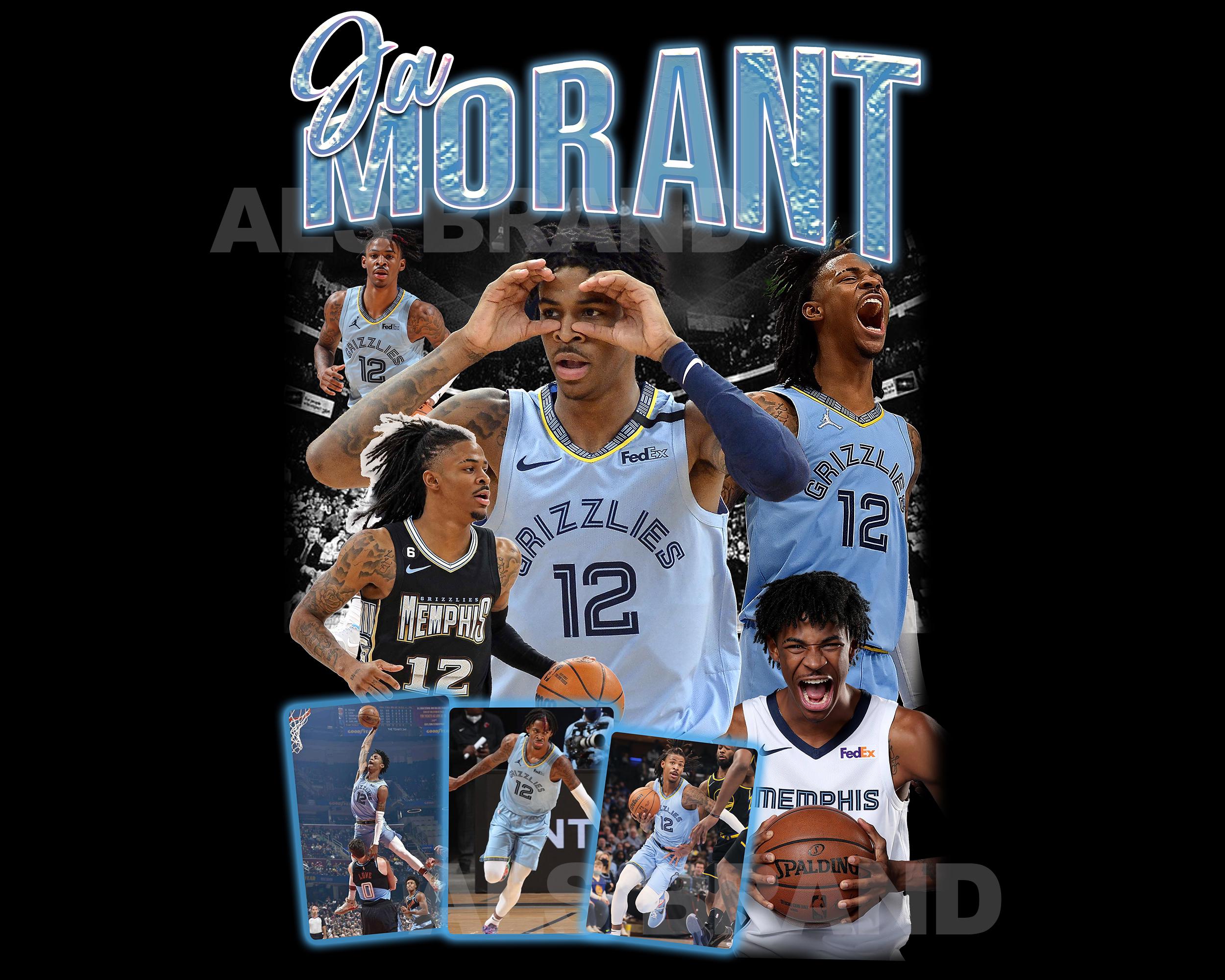 Ja Morant Png File , Tshirt Design , Bootleg Tee Design, Ready to Print ...