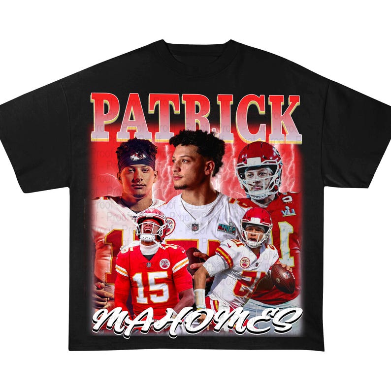 Patrick Mahomes Png, Bootleg Tee Design, Ready to Print, Printable ...