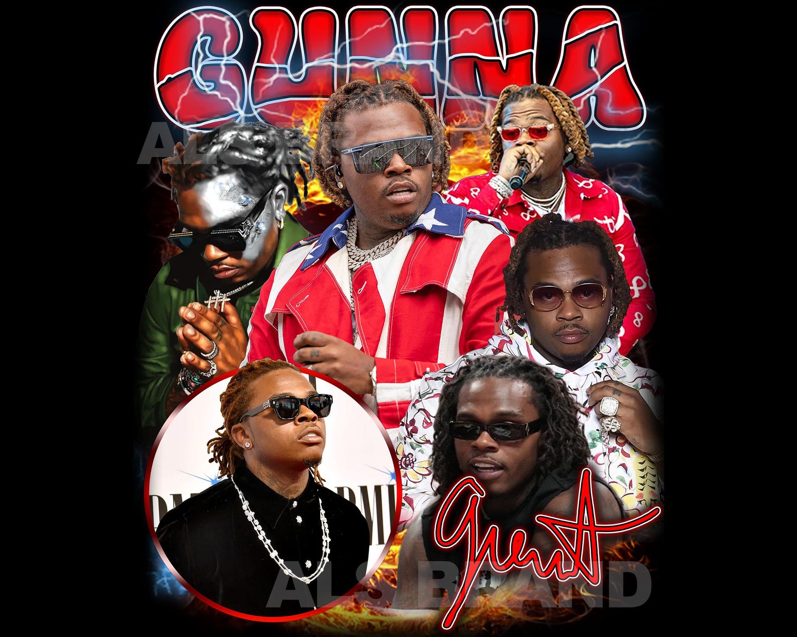 Gunna Png , Ready to Print, Printable Design, Artist, 90s, Bts , Rap ...