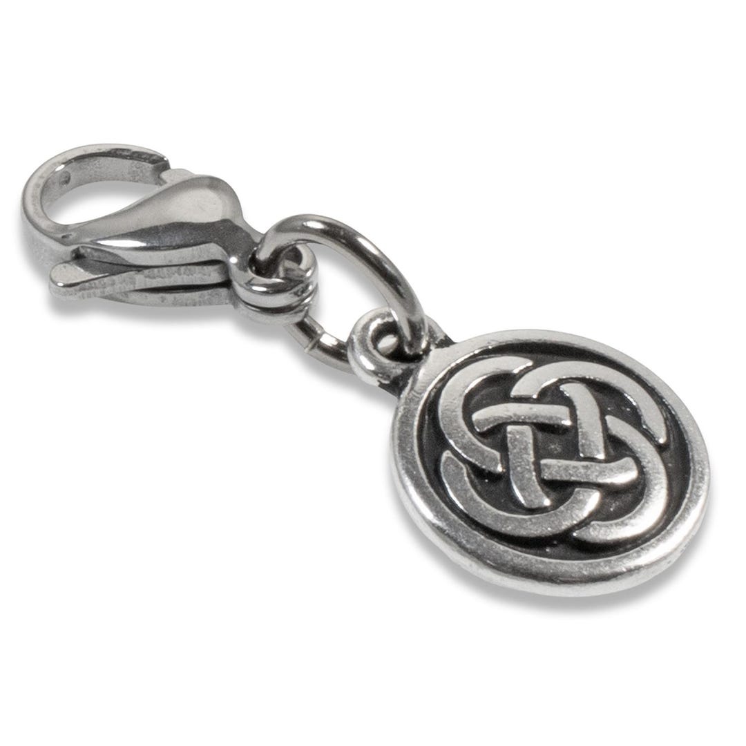 Silver Celtic Knot Clip-on Charm for Purses Jewelry Keychains ...
