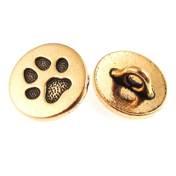 Paw Print Buttons - Etsy