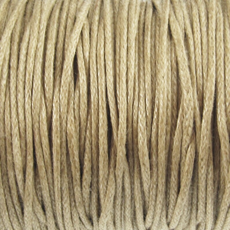 Tan 1mm Waxed Cotton Cord 70 Meters Macrame Beading String - Etsy
