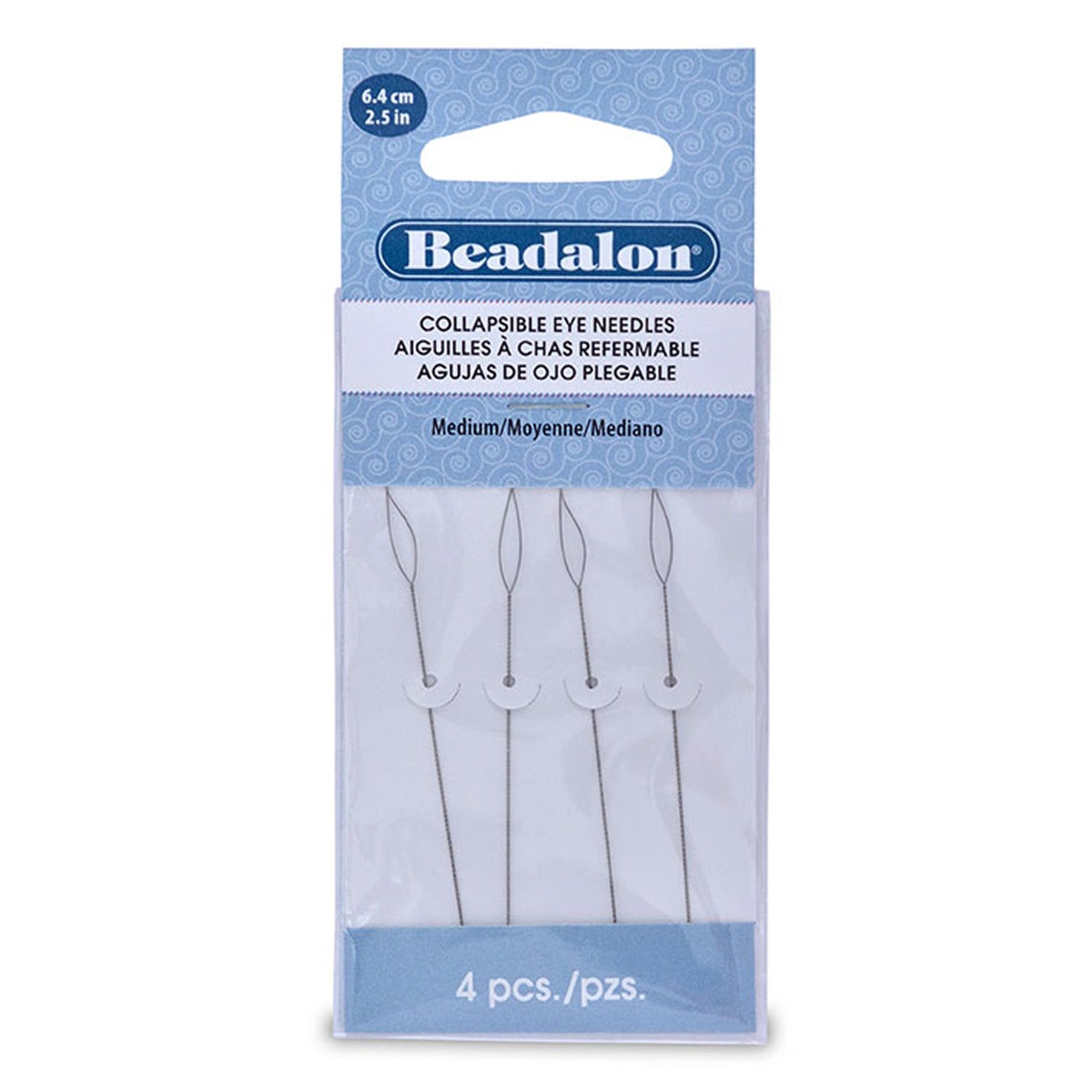 Beadalon MEDIUM Collapsible Eye Beading Needles 2.5 - Etsy