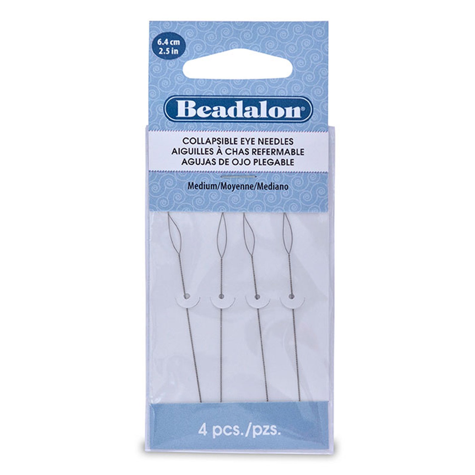 Beadalon MEDIUM Collapsible Eye Beading Needles 2.5 - Etsy