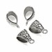 Silver Pebbled Necklace Bails, Metal Textured Jewelry Bail 20/pkg - Etsy