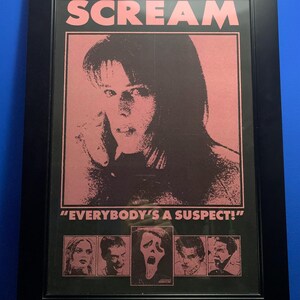 Scream Movie 1996 Poster Print | Everybody's A Suspect | Horror Movie Poster | Scream 1 Poster ...