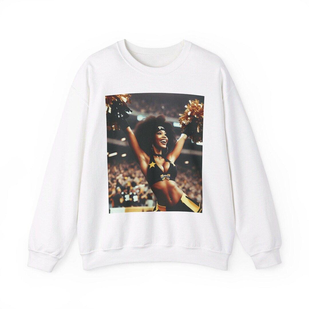 Black Pittsburgh Steelers Cheerleader Sweatshirt, Football Fan Gift ...