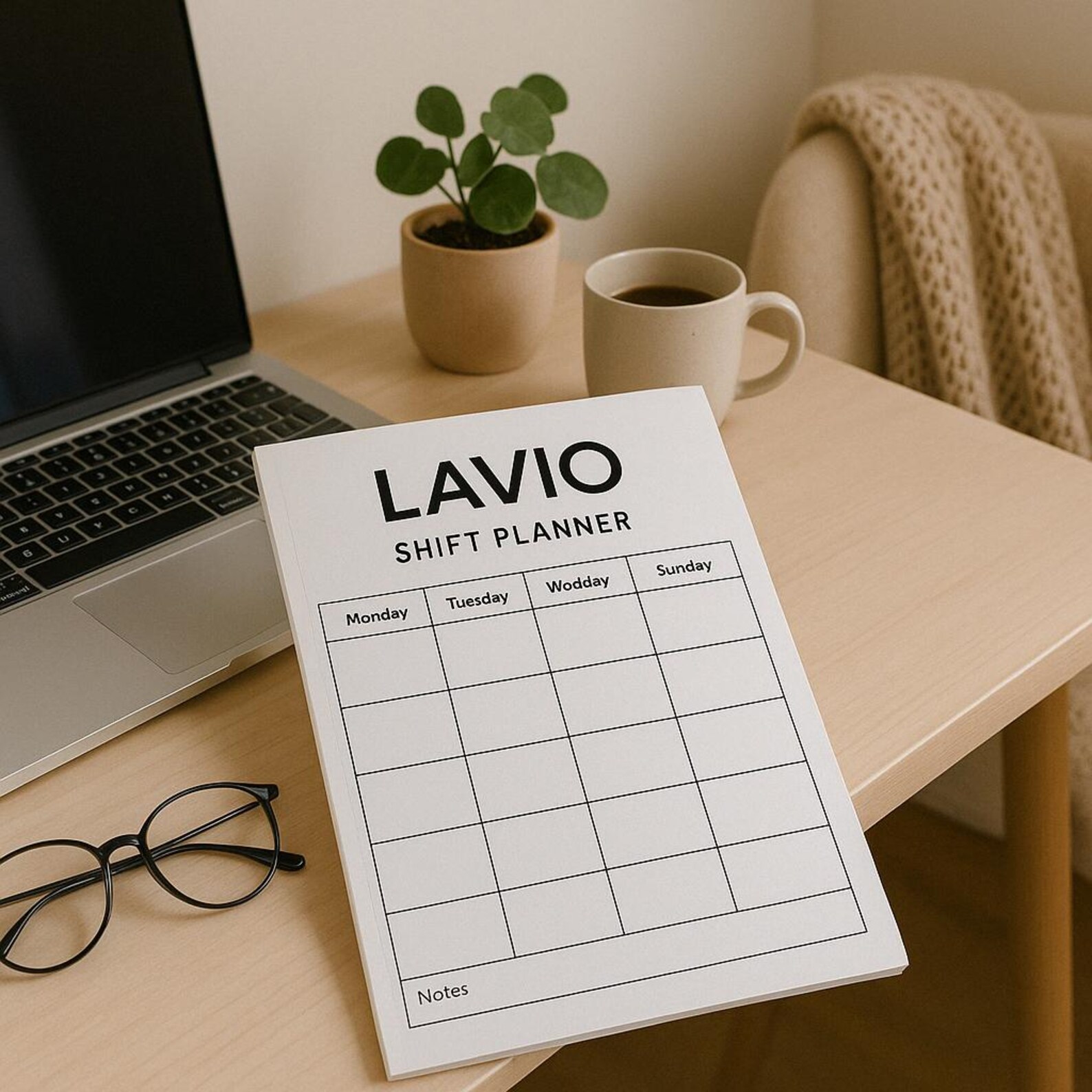 Printable Shift Planner | Weekly Work Schedule | Digital Minimalist PDF ...
