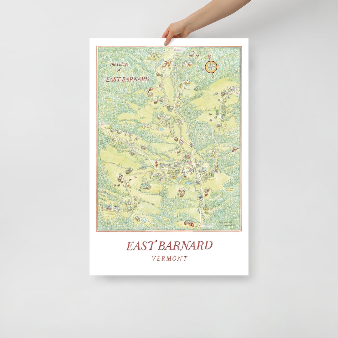 24x36 East Barnard Map Museum-quality Giclee Poster - Etsy