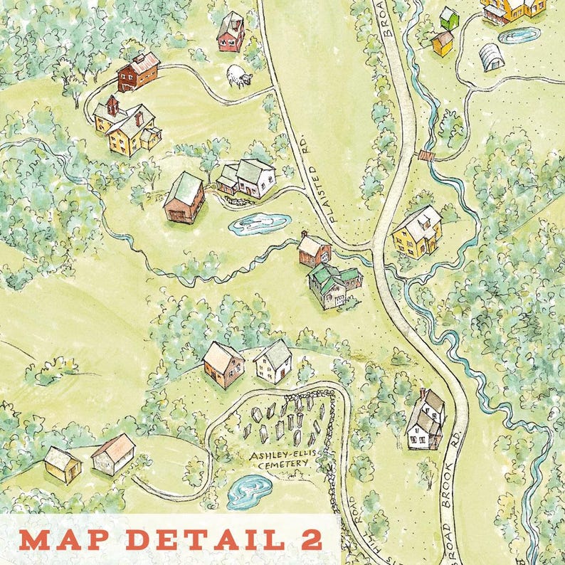 Framed 16x20 East Barnard Map Museum-quality Giclee Poster - Etsy