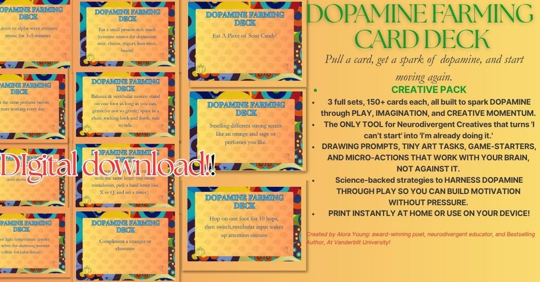 DOPAMINE FARMING Card Deck: CREATIVE - Etsy
