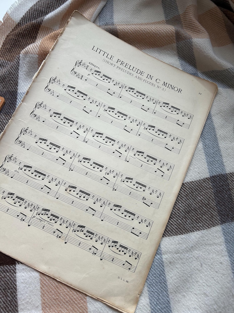 Antique Music Paper. 25 Sheets of Genuine Vintage Music Sheets. Large ...