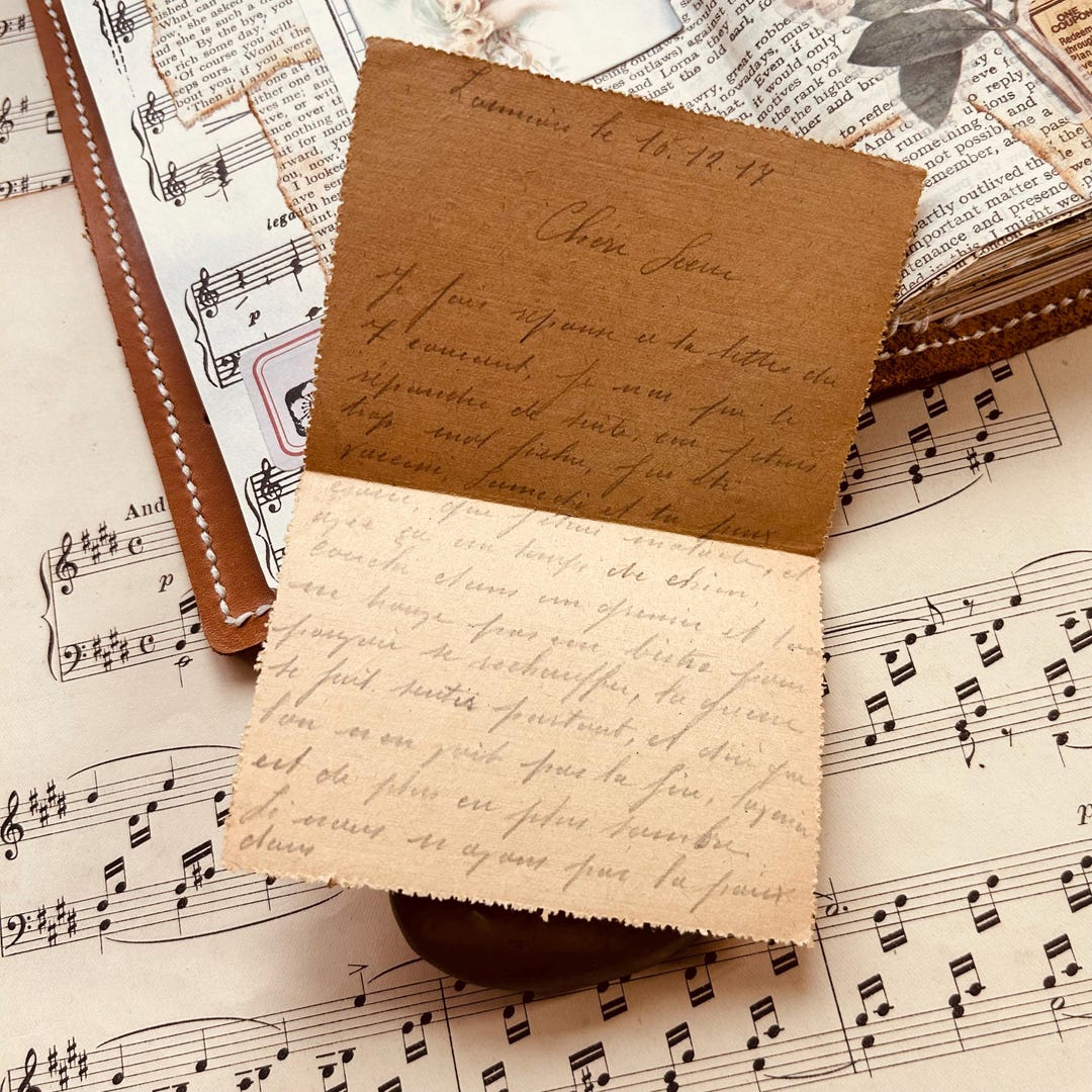 French 1890s Letter. 1890s Antique French Handwritten Letter. Ephemera ...