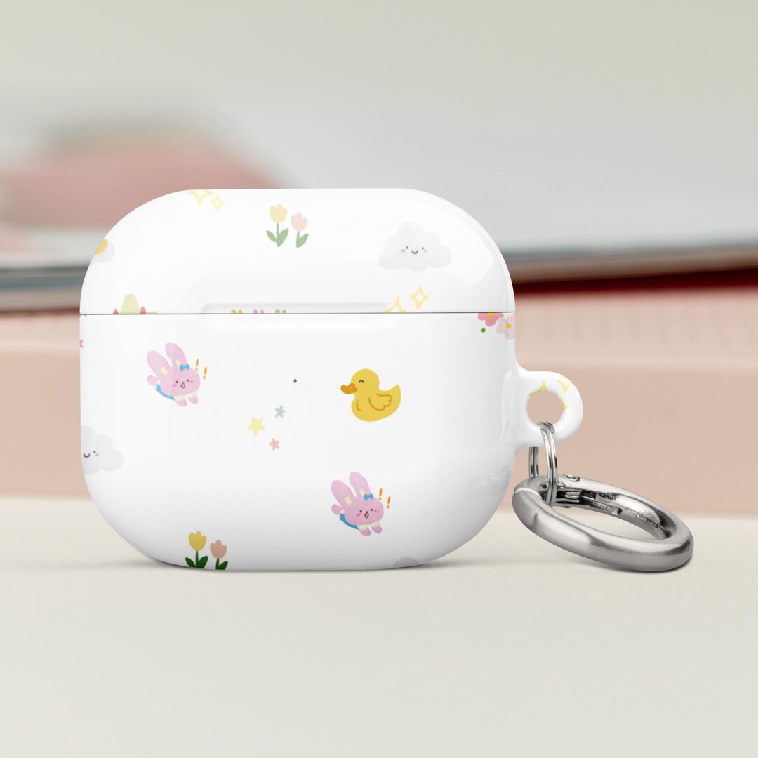 Cutest Kawai AirPod Case - Sticker Flower Bunny Cloud AirPod Pro Case ...