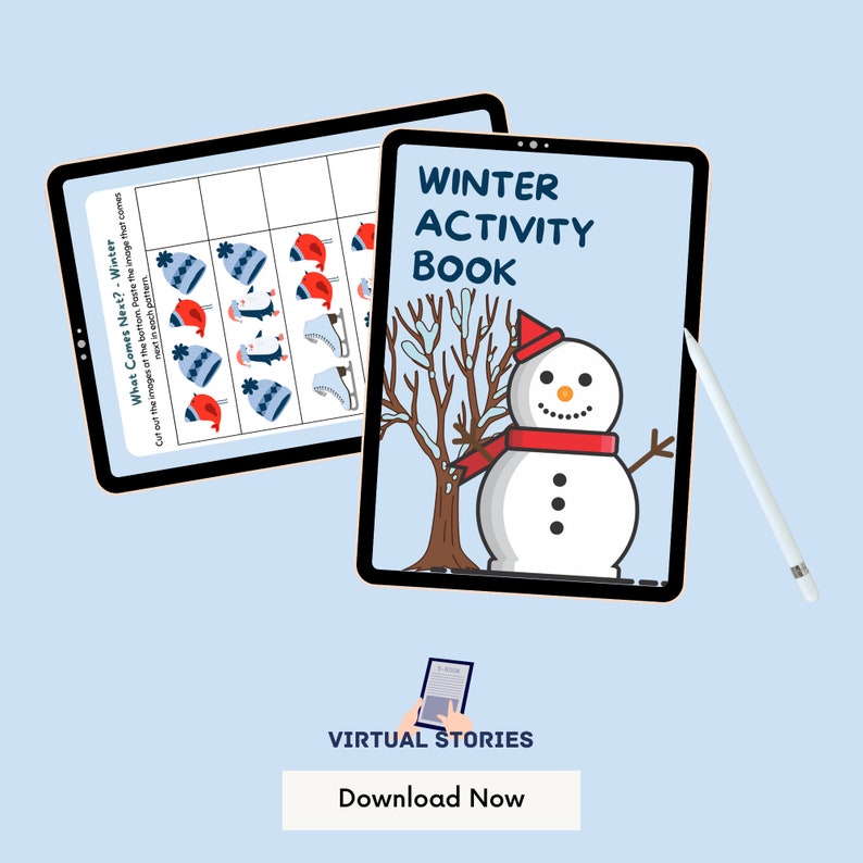 Winter Activity Book, Winter Coloring, Christmas Activity, Winter ...